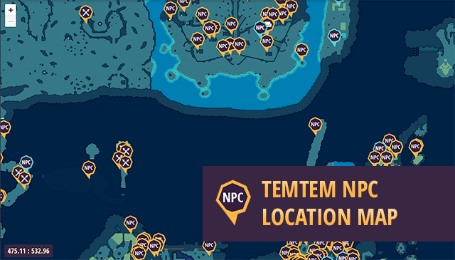 Temtem NPC Location Map